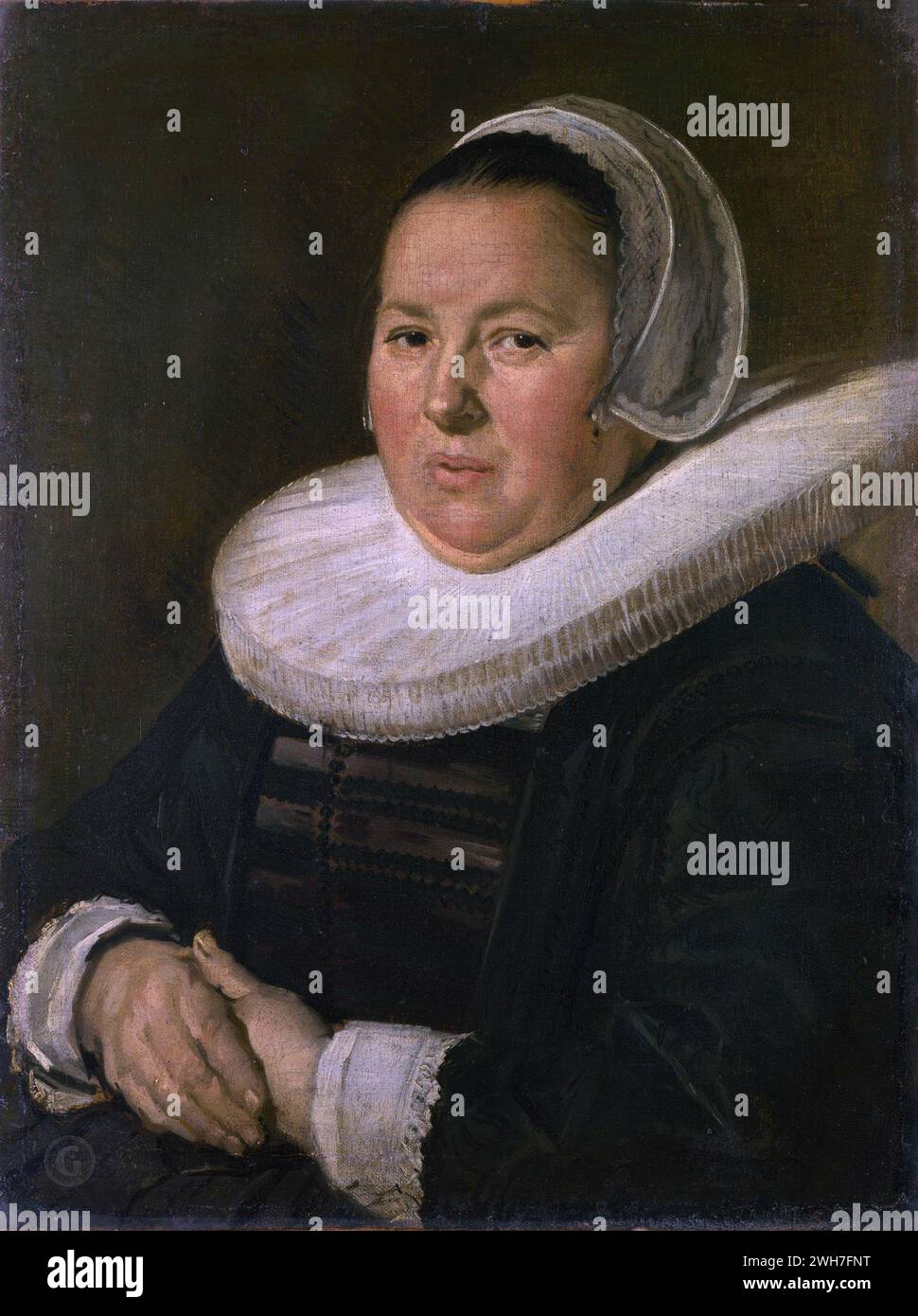 National Gallery UK – Frans Hals - Portrait of a Middle-Aged Woman with ...