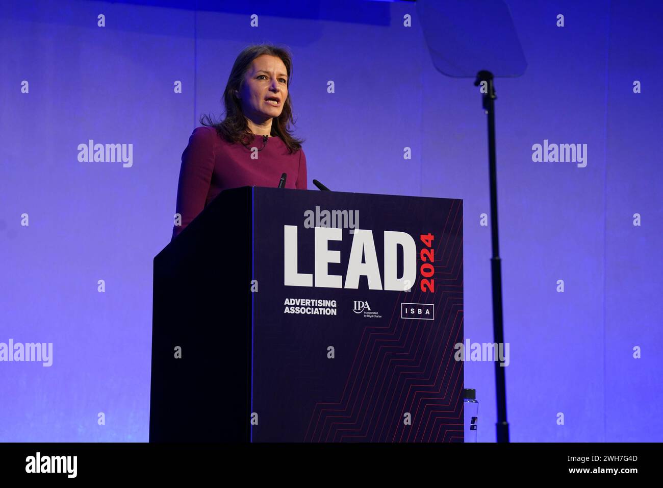Lucy Frazer, Secretary of State for Culture, Media, and Sport, speaking ...