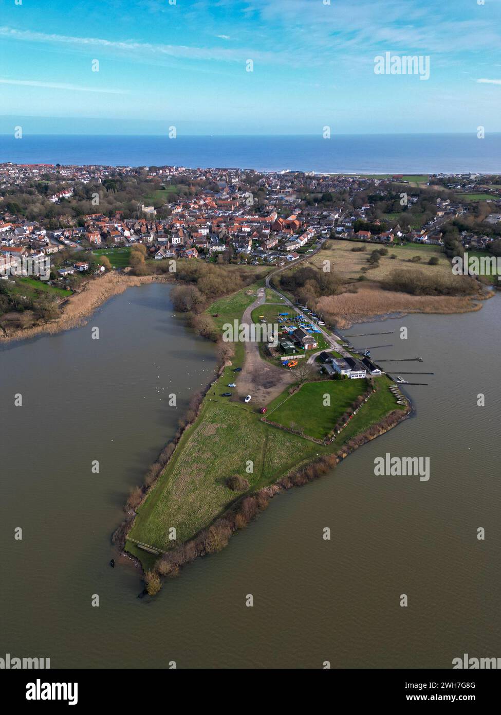Hornsea mere aerial hi-res stock photography and images - Alamy