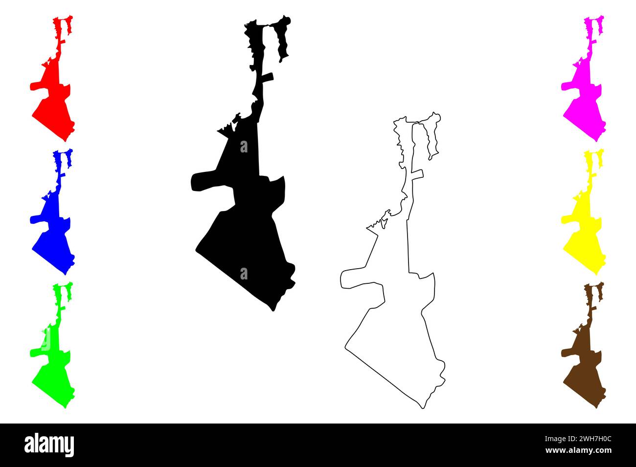 Map of ain Stock Vector Images - Alamy