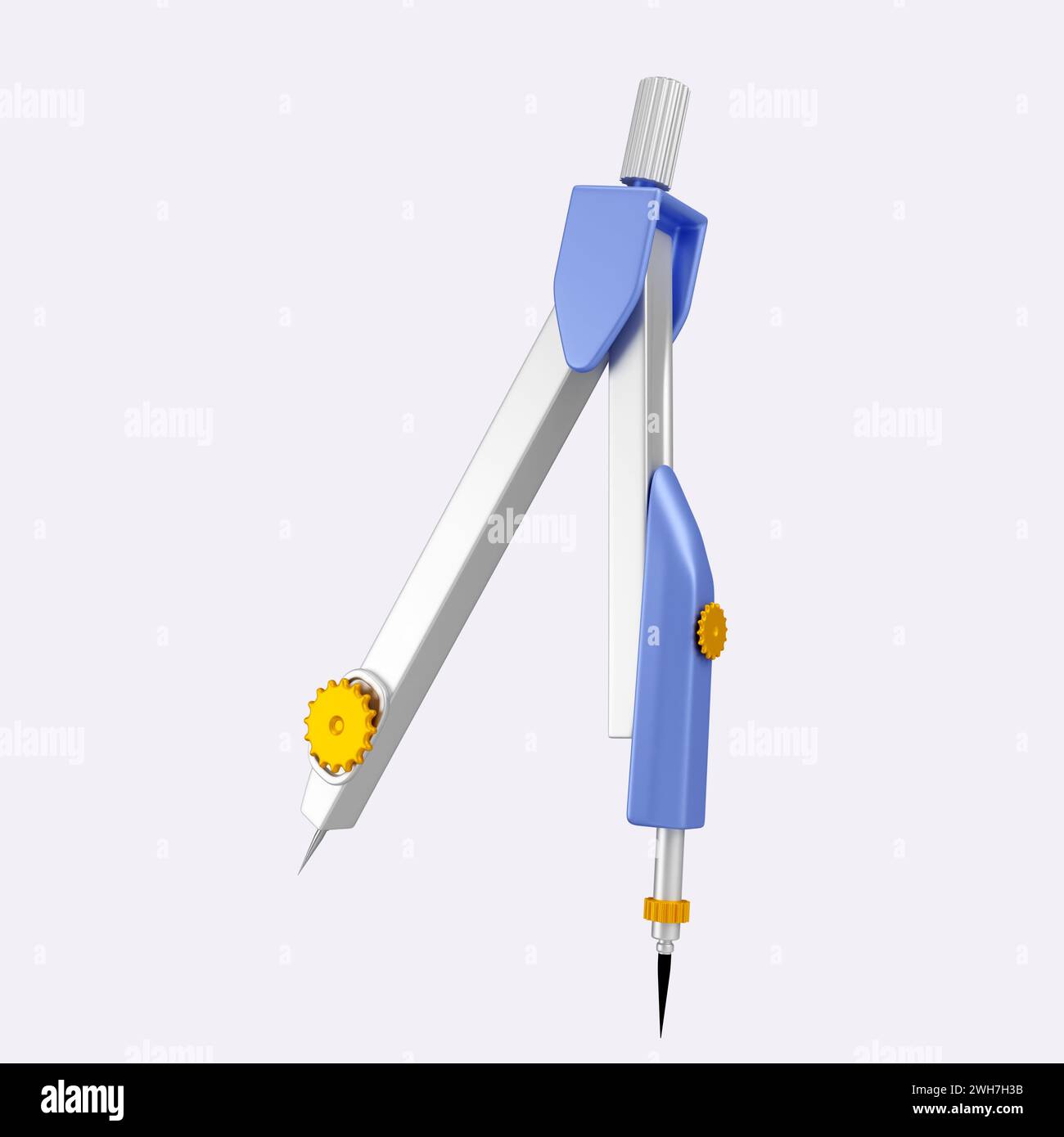 3d technical drawing compass. Back to school and education concept ...