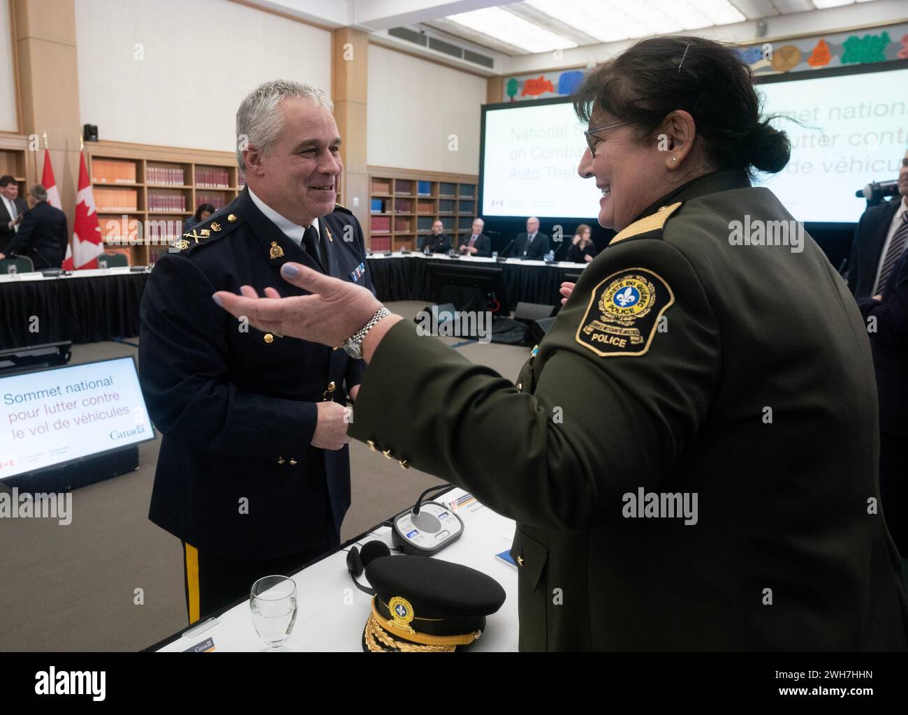 Ottawa, Canada. 08th Feb, 2024. RCMP Commissioner Mike Duheme speaks ...