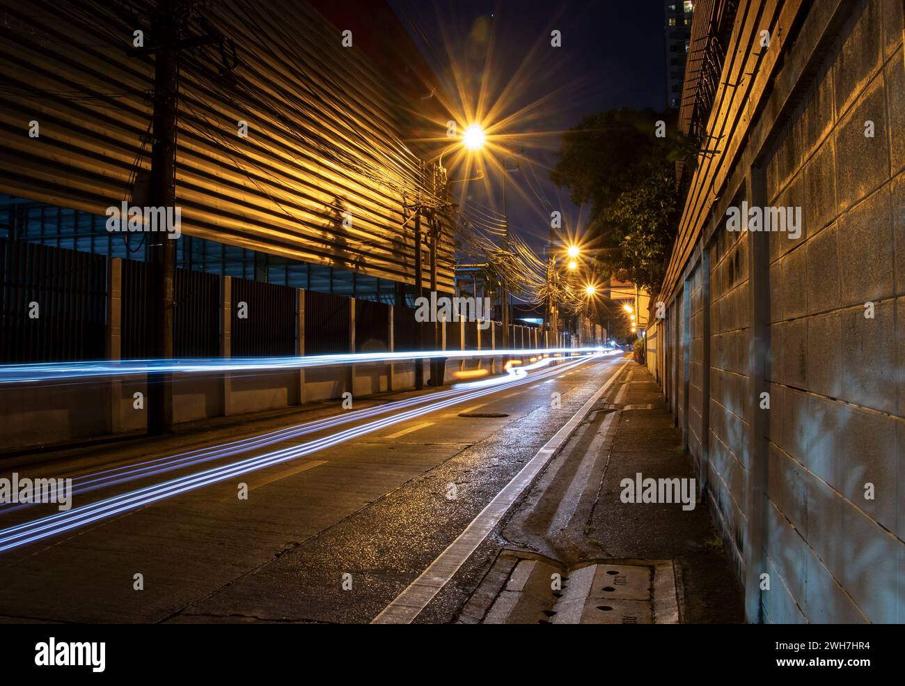 dynamic long traffic movement on the street Stock Photo - Alamy