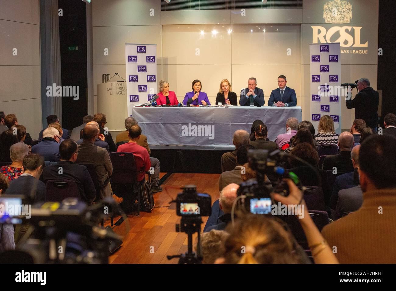 London, England, UK. 8th Feb, 2024. (Left to Right )First Minister of ...