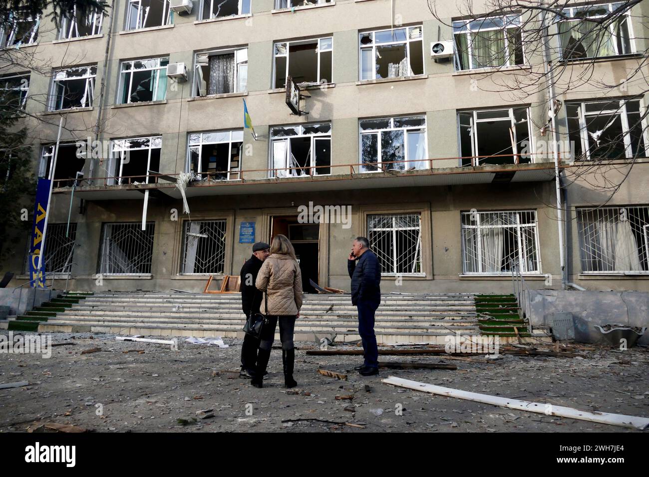 Damage caused by a drone attack hi-res stock photography and images - Alamy