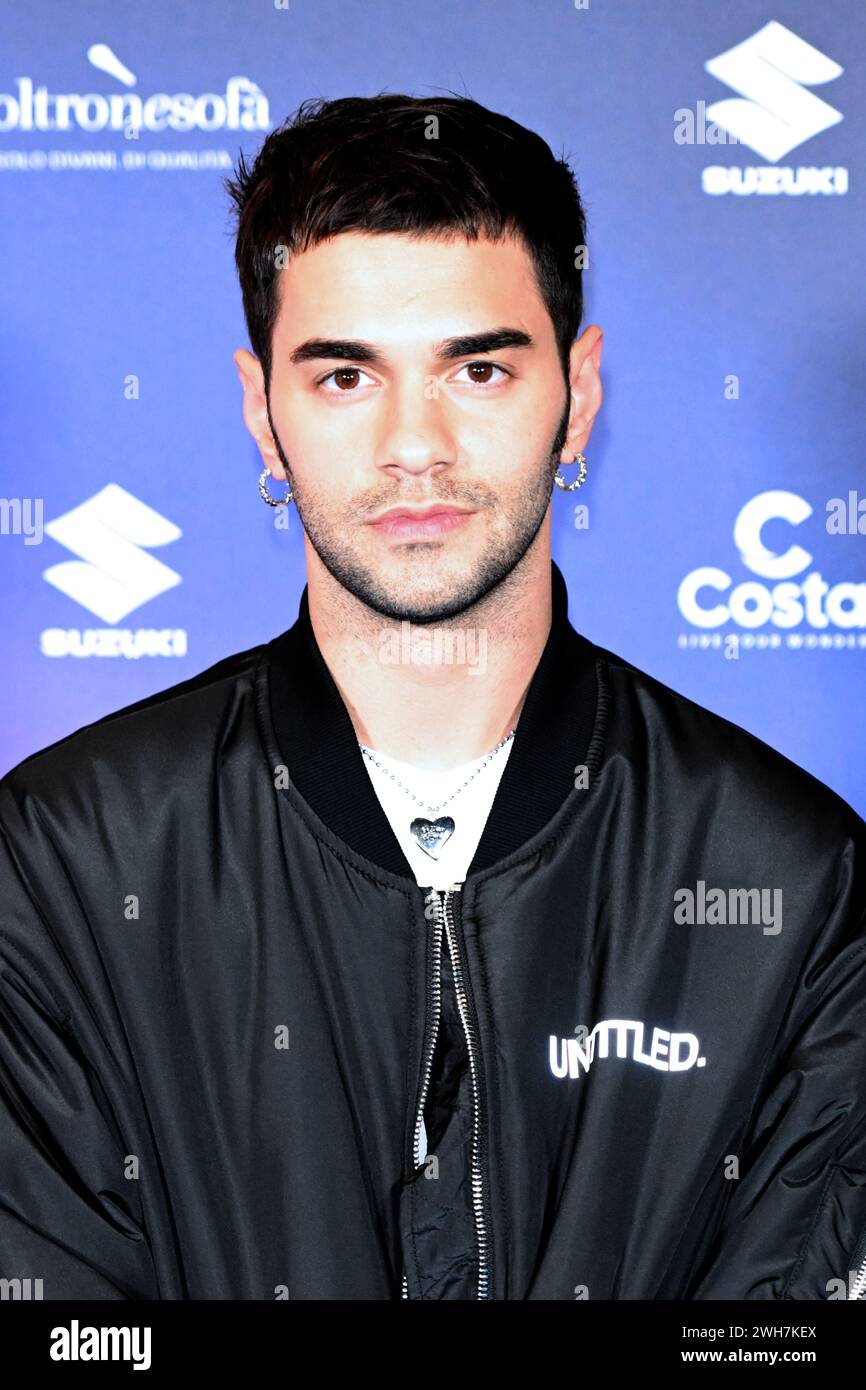 Sanremo, Italy. 08th Feb, 2024. Sanremo, 74th Italian Song Festival ...