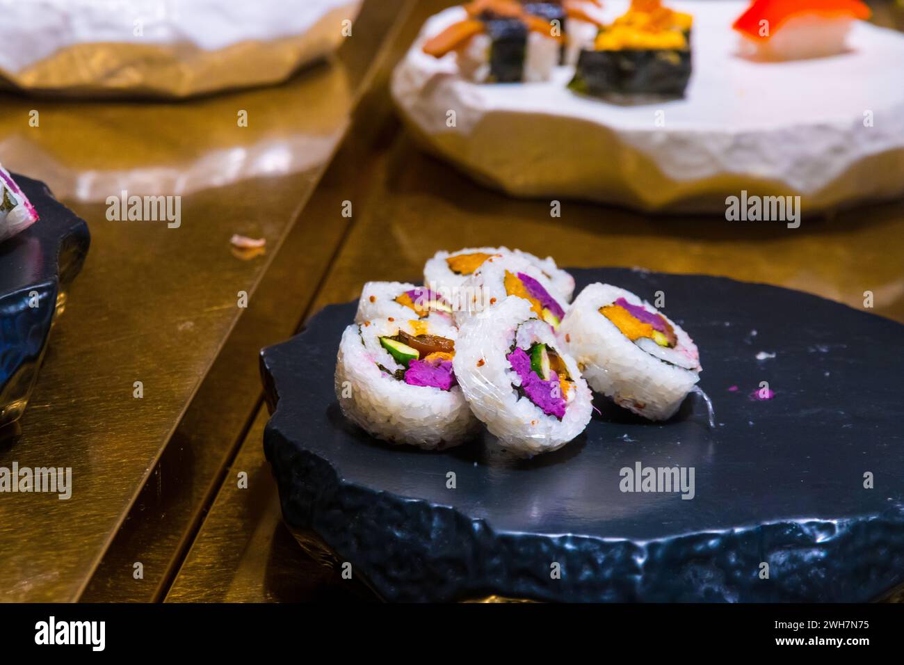 Vegan Sushi that looks like real Japanese Sushi in Taipei Taiwan Stock ...