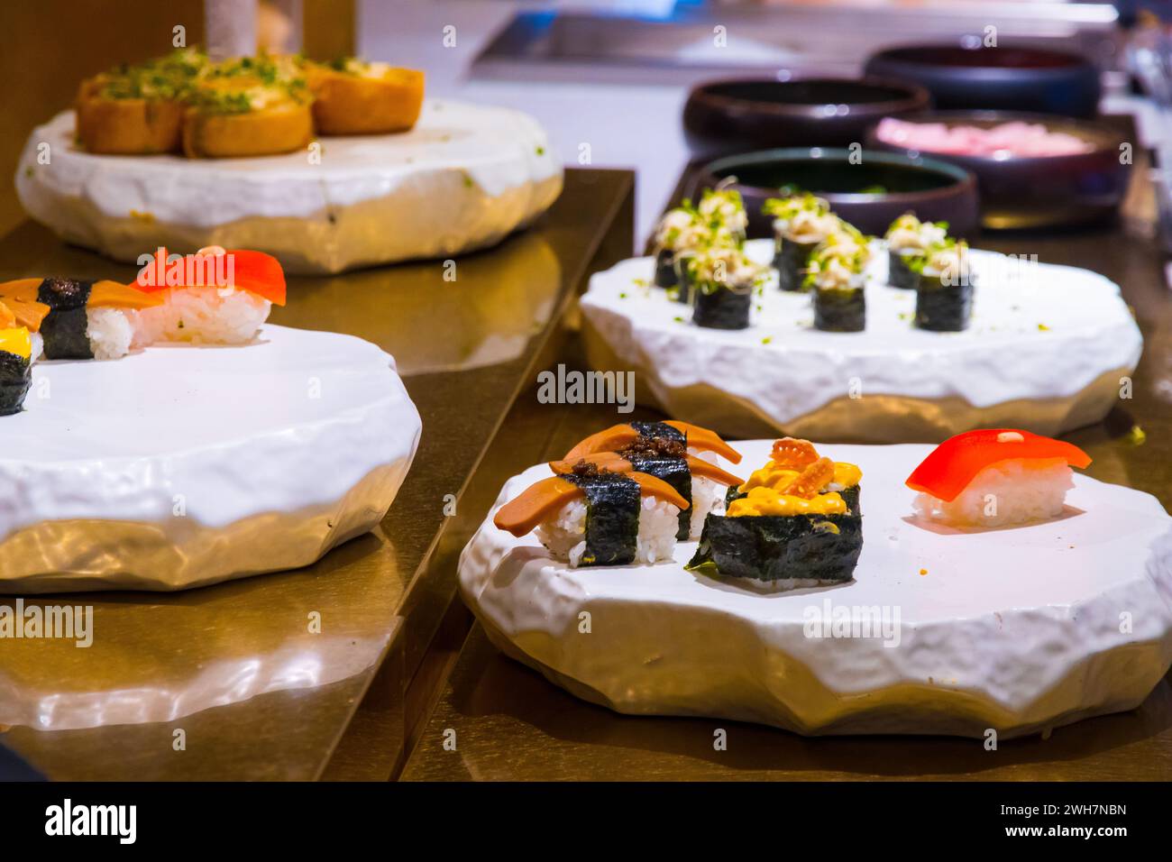 Vegan Sushi that looks like real Japanese Sushi in Taipei Taiwan Stock ...
