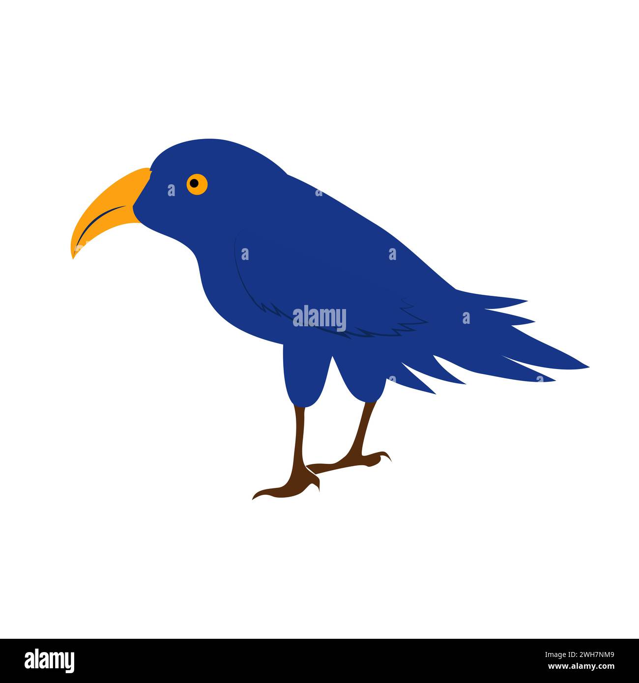 Silhouette of flying crow Cut Out Stock Images & Pictures - Alamy