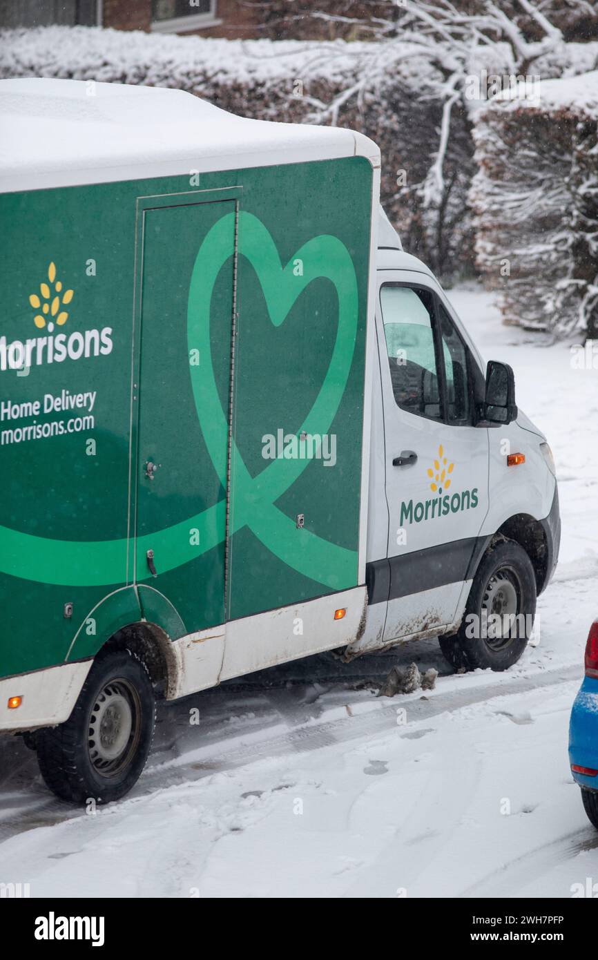 Morrisons delivery van hi-res stock photography and images - Alamy