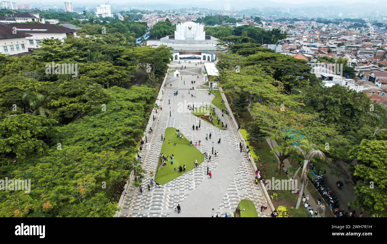 Monumen Perjuangan Rakyat Jawa Barat - Monju Monument. Bandung, Indonesia, February 8, 2024 ...