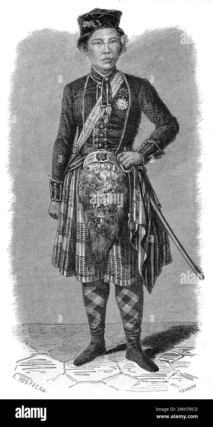 Guard in traditional costume Cut Out Stock Images & Pictures - Alamy