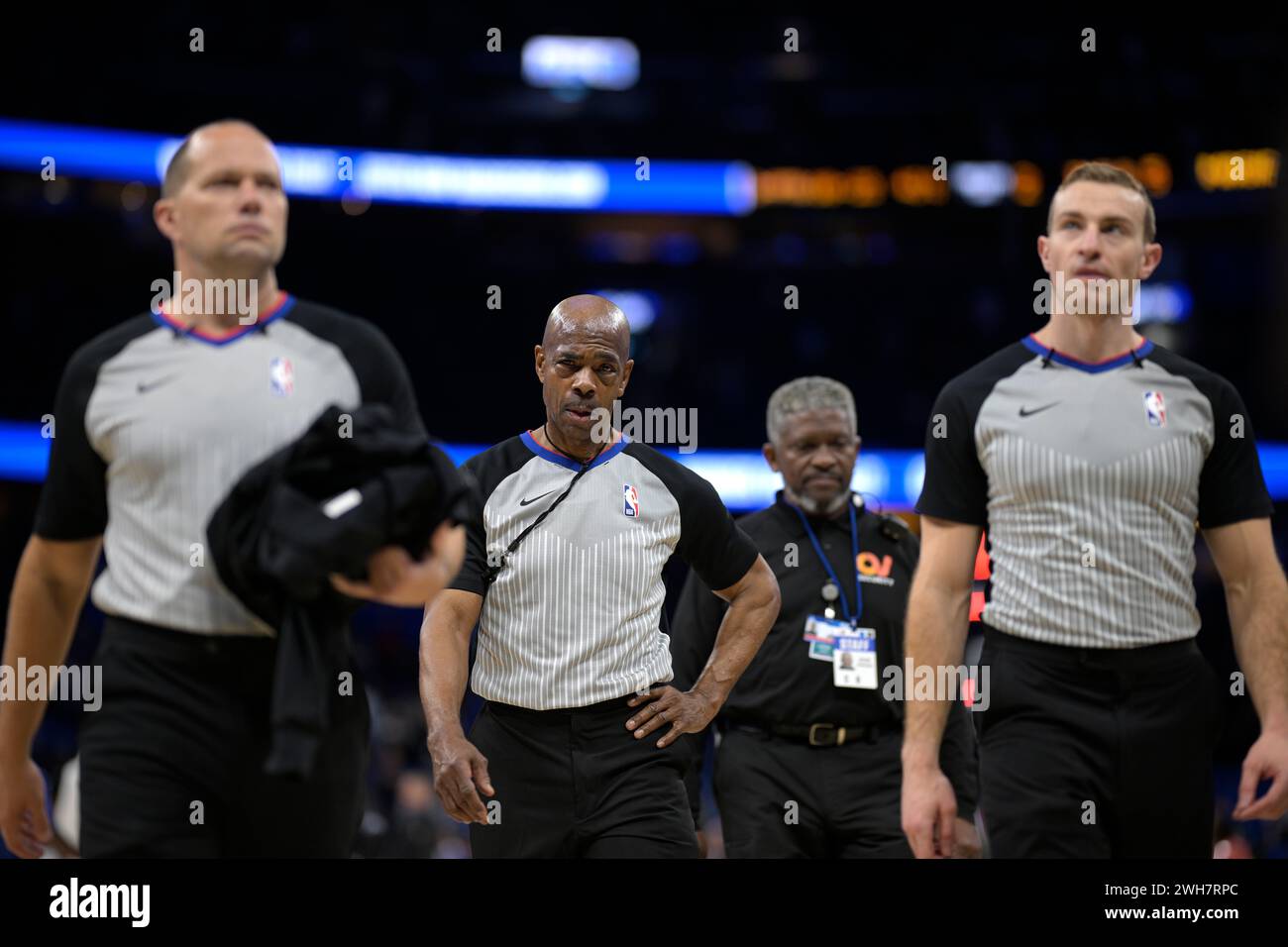 Officials John Goble, left, Tom Washington, center, and Brandon Schwab ...
