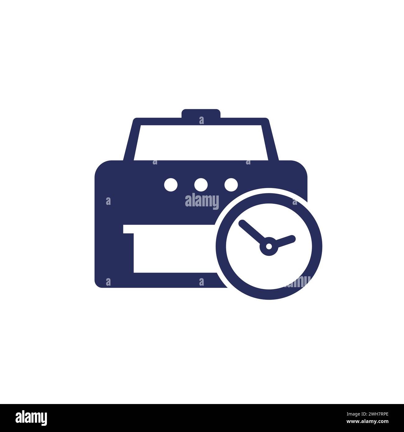 printing time icon on white Stock Vector Image & Art - Alamy