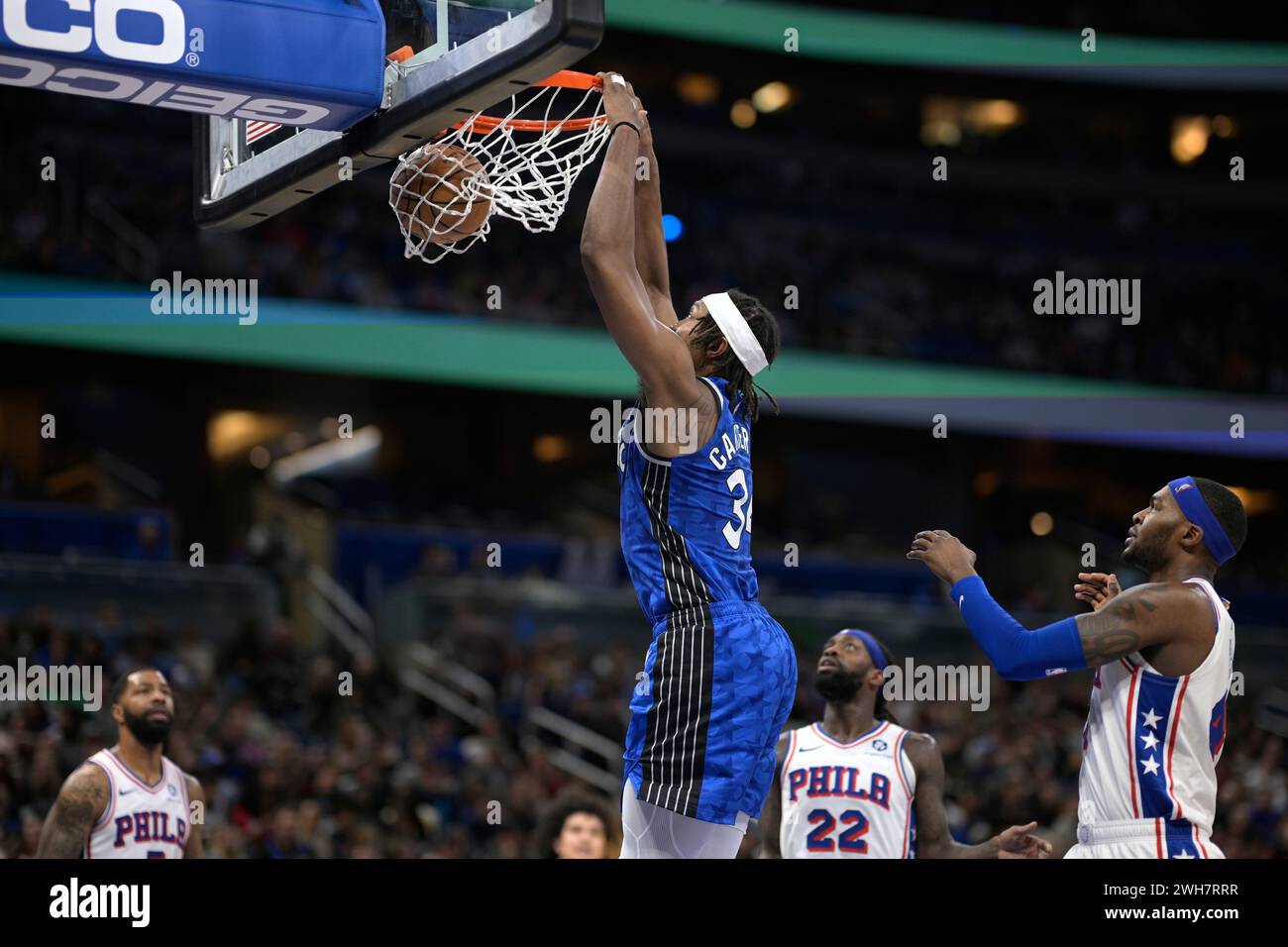 Orlando Magic center Wendell Carter Jr. (34) dunks during the second ...