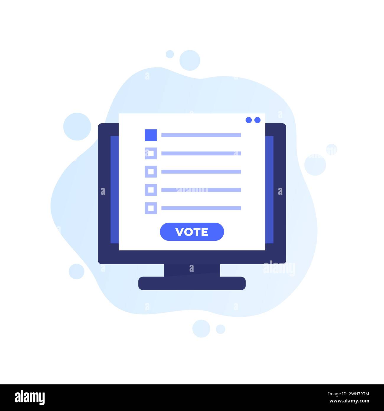 Online voting icon Cut Out Stock Images & Pictures - Alamy