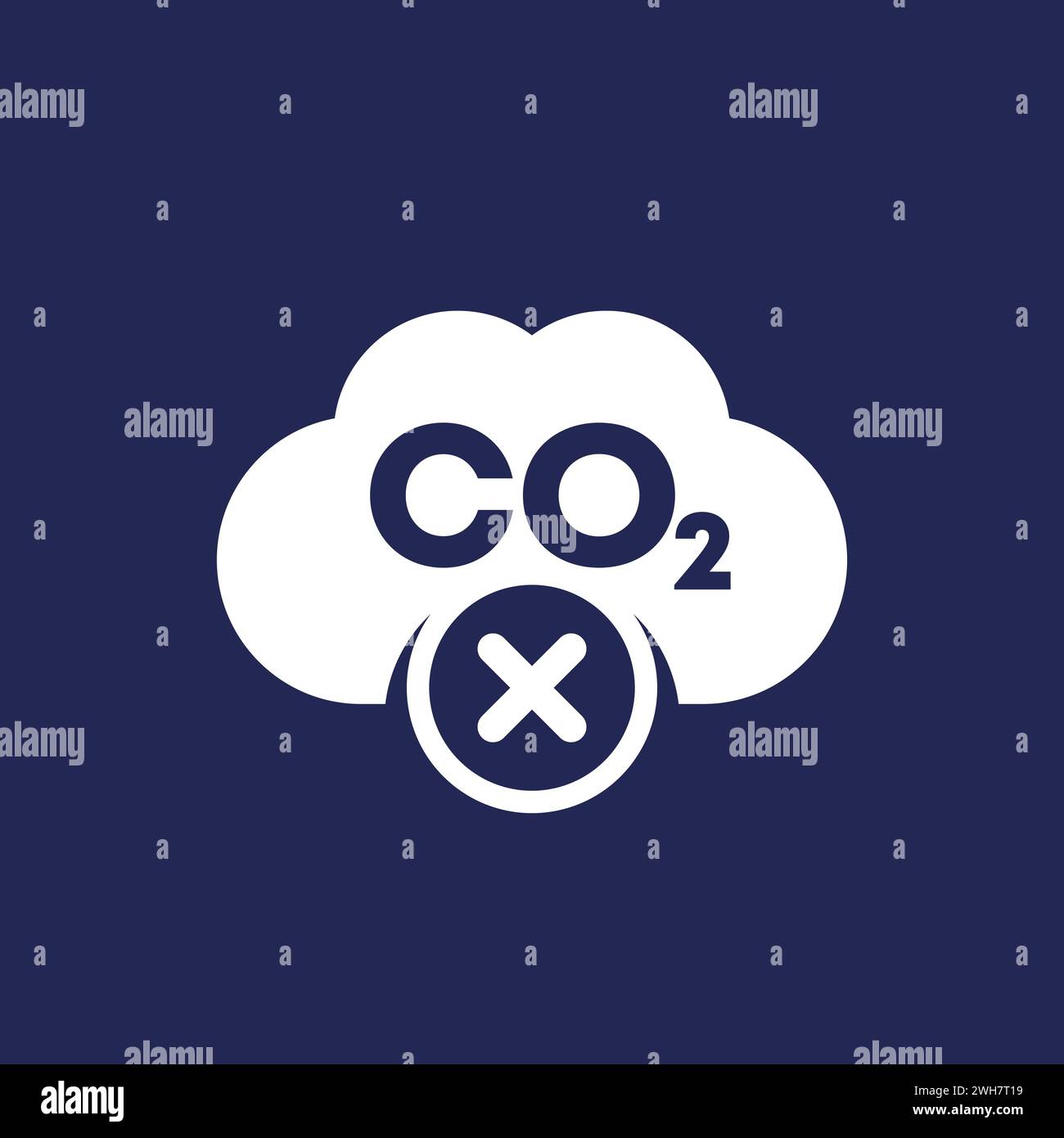 ban carbon emissions, no co2 gas icon Stock Vector Image & Art - Alamy