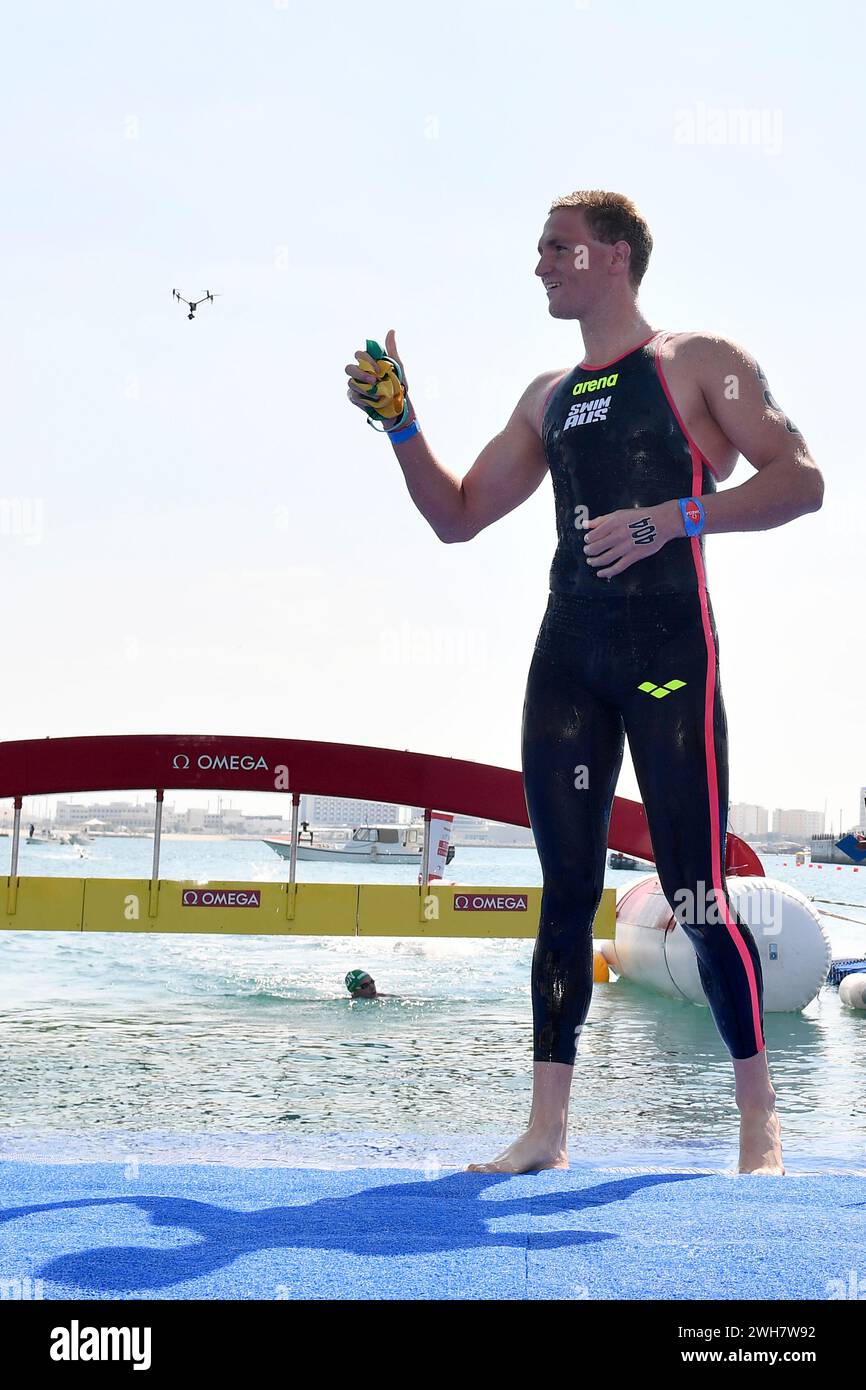 Kyle Lee of Australia, gold, celebrates after competing in the open ...