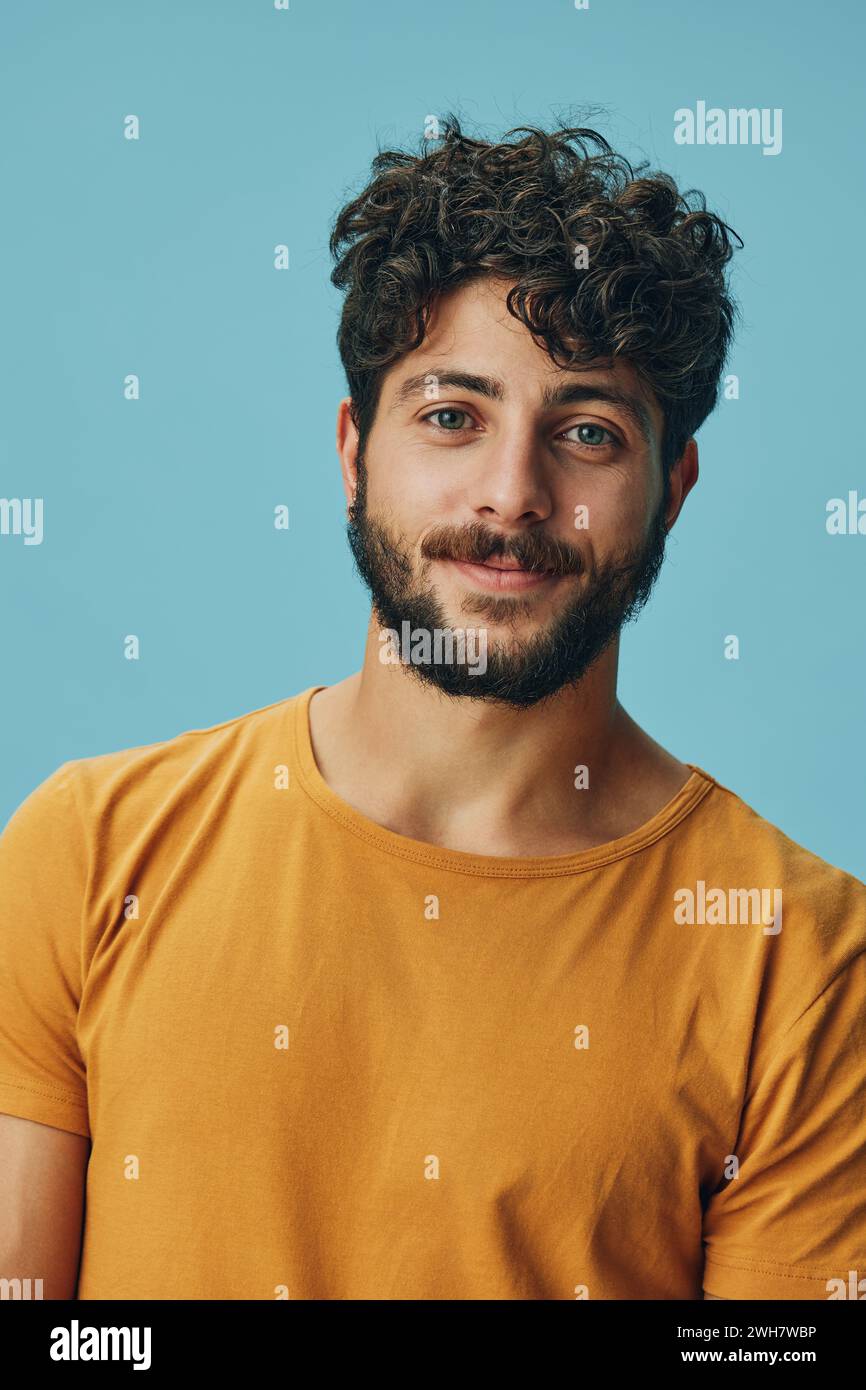 Man person model portrait isolated guy caucasian face casual young ...