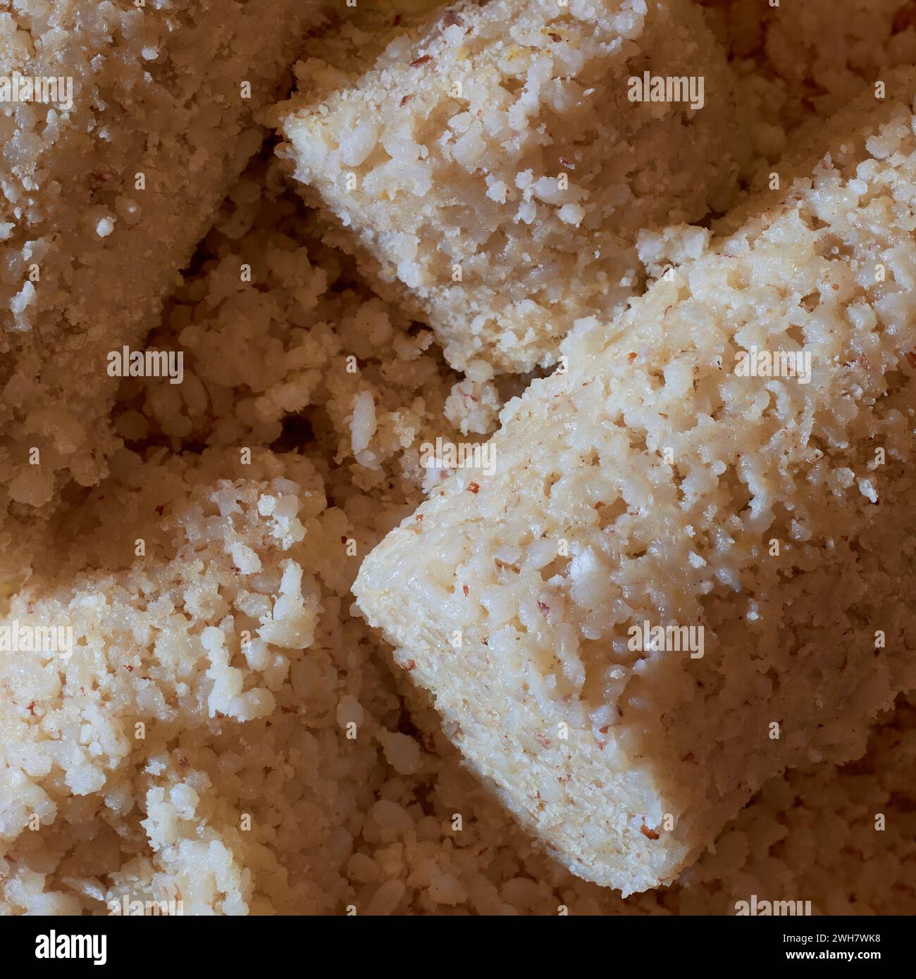 close-up of puttu, dish native to south india and sri lanka, make of ...