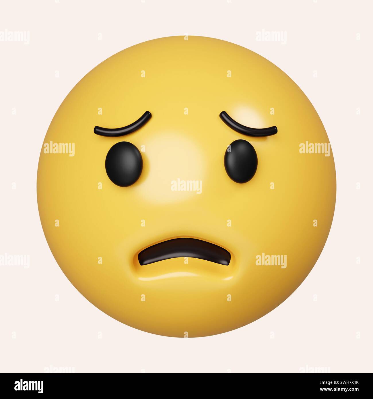 Concerned cartoon face hi-res stock photography and images - Alamy