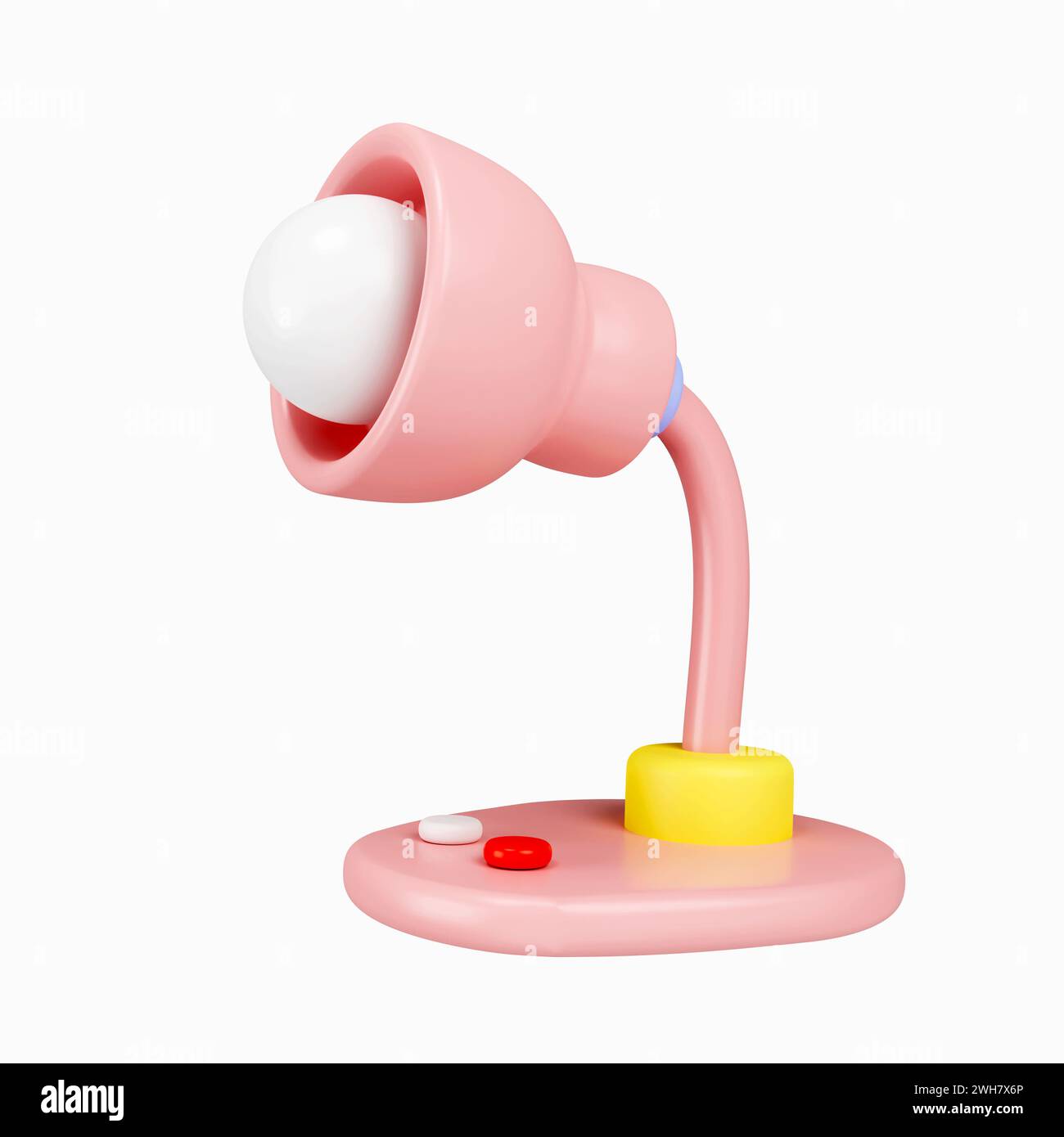 3d lamp. Back to school and education concept. isolated on background ...