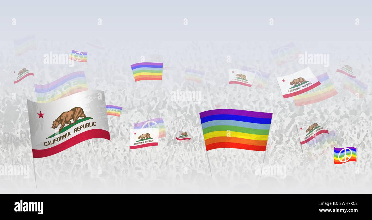 California protest Stock Vector Images - Alamy