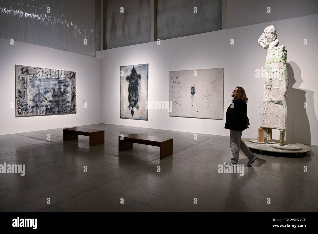 Prague, Czech Republic. 08th Feb, 2024. Press preview of the exhibition ...