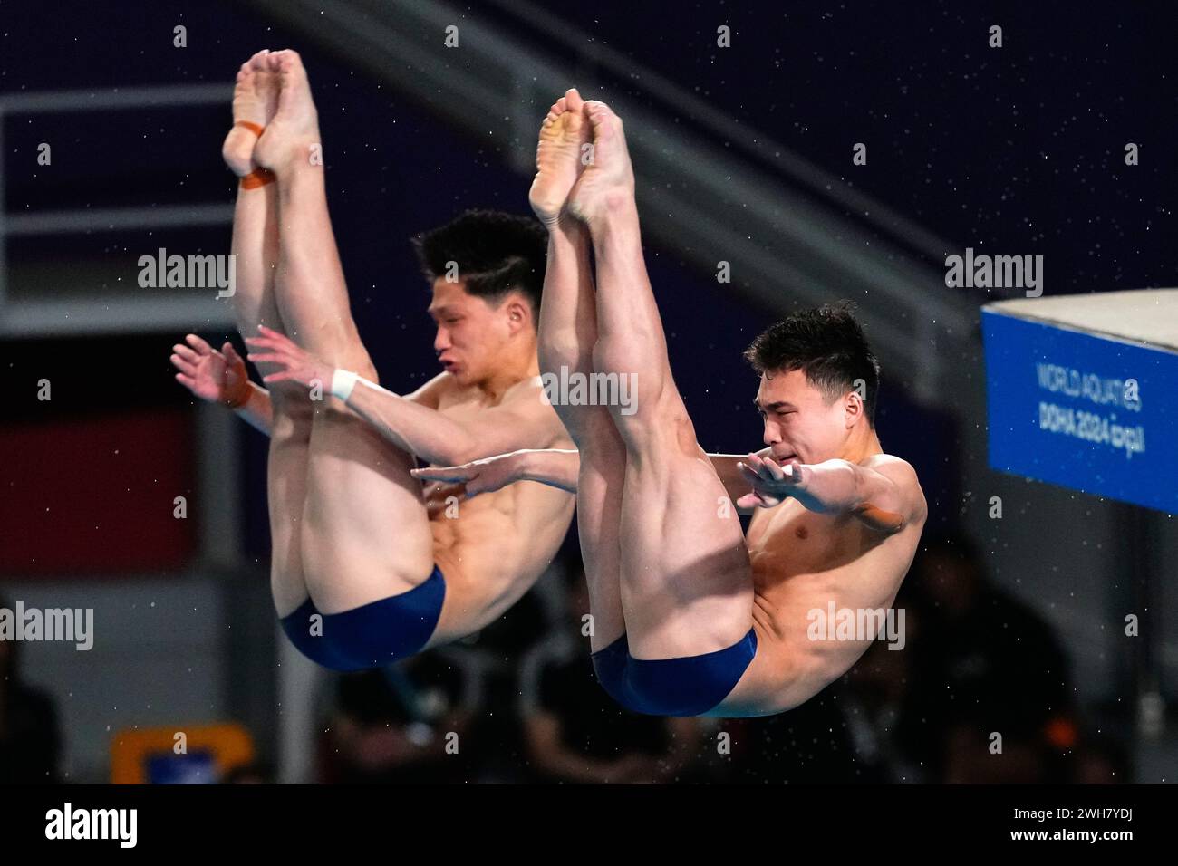 Che Won KO and Yong Myong IM of North Korea compete during the Men's ...