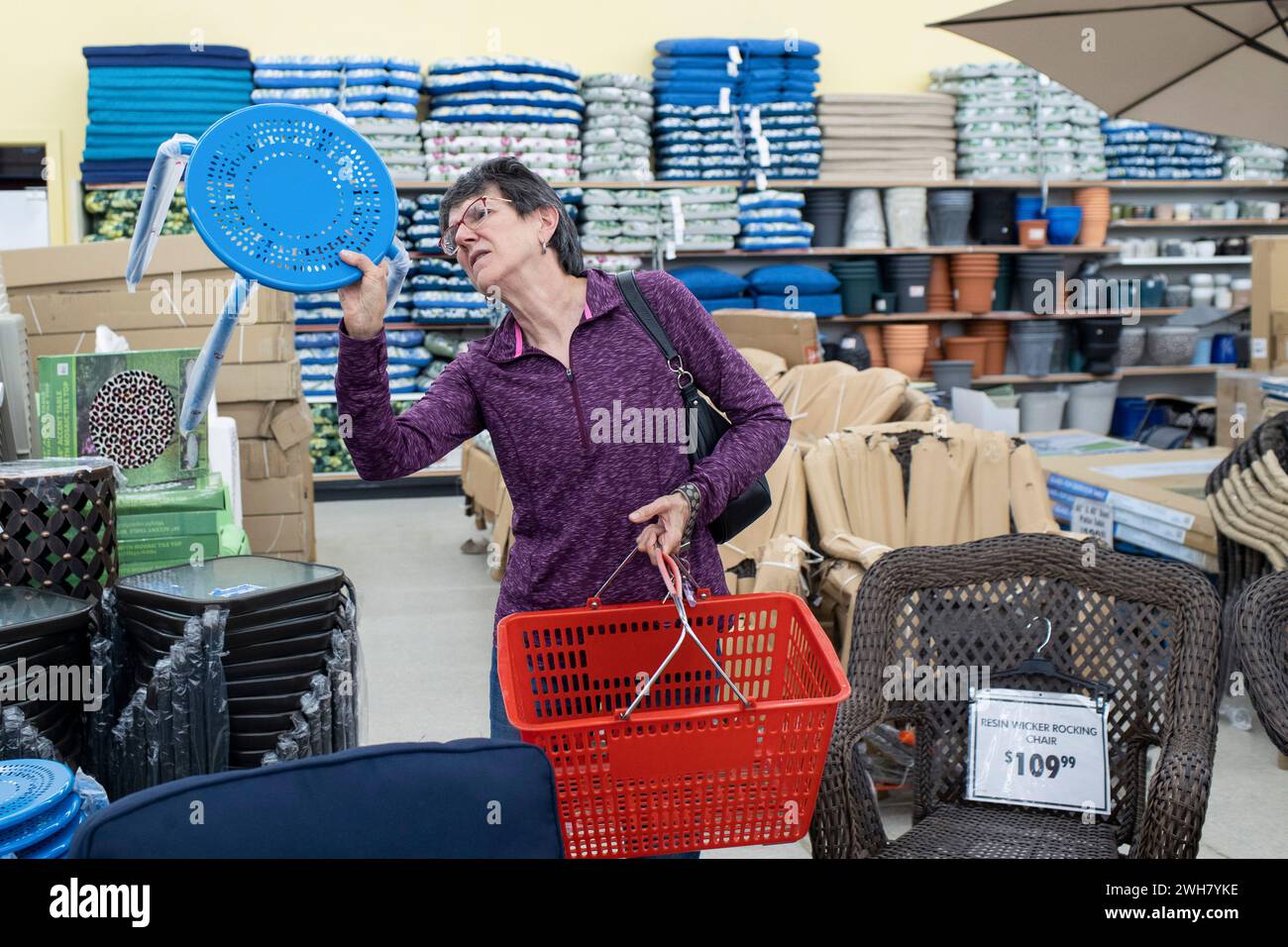Shopper at the Ocean State Job Lot store on Post Road in North ...