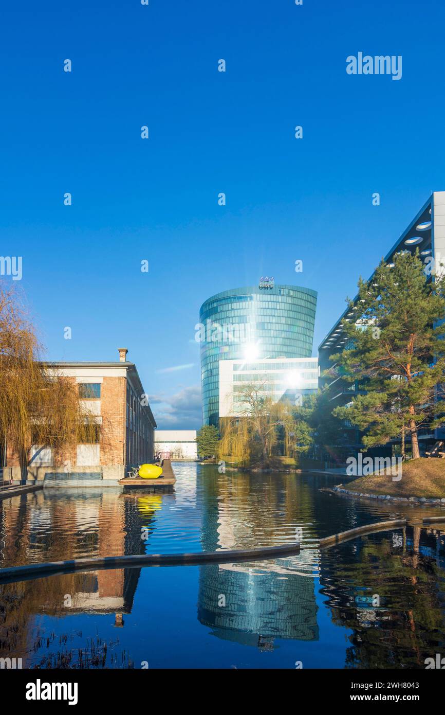 OMV and Borealis headquarters, Viertel Zwei office buildings Vienna 02 ...