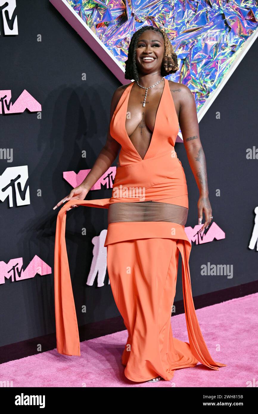 Kaliii arrives at the MTV Video Music Awards on Tuesday, Sept. 12, 2023 ...