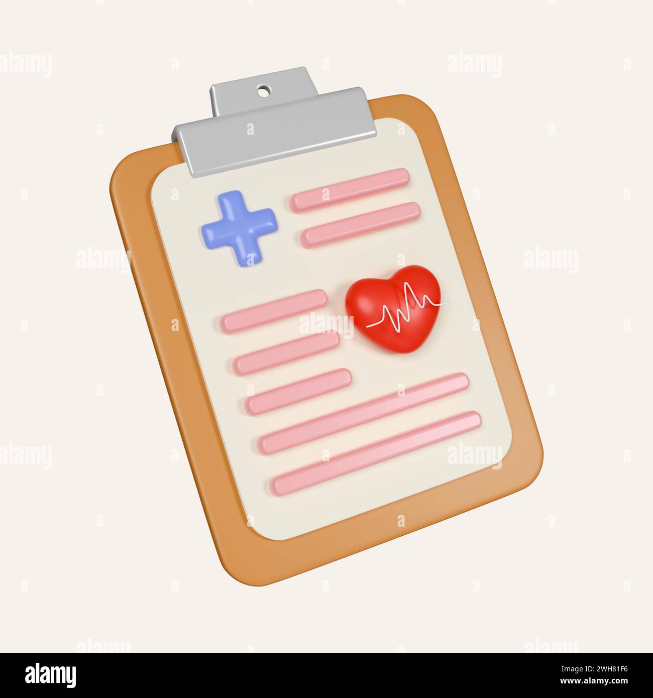 3d Medical survey icon. Hospital patient history sign. Classic flat ...