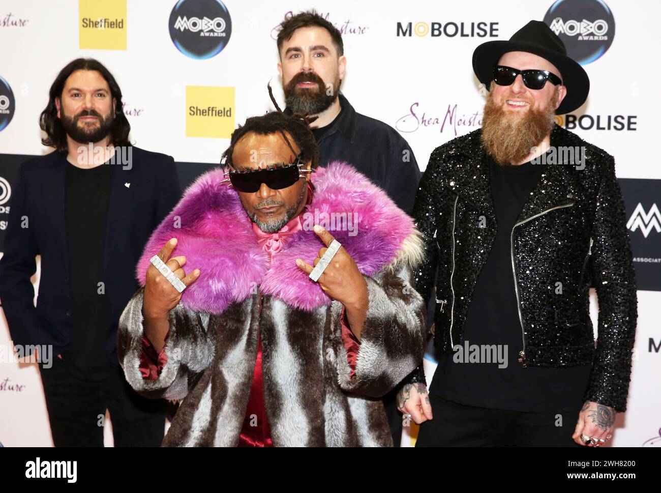 February 8, 2024, Sheffield, South Yorkshire, United Kingdom: Skindred ...