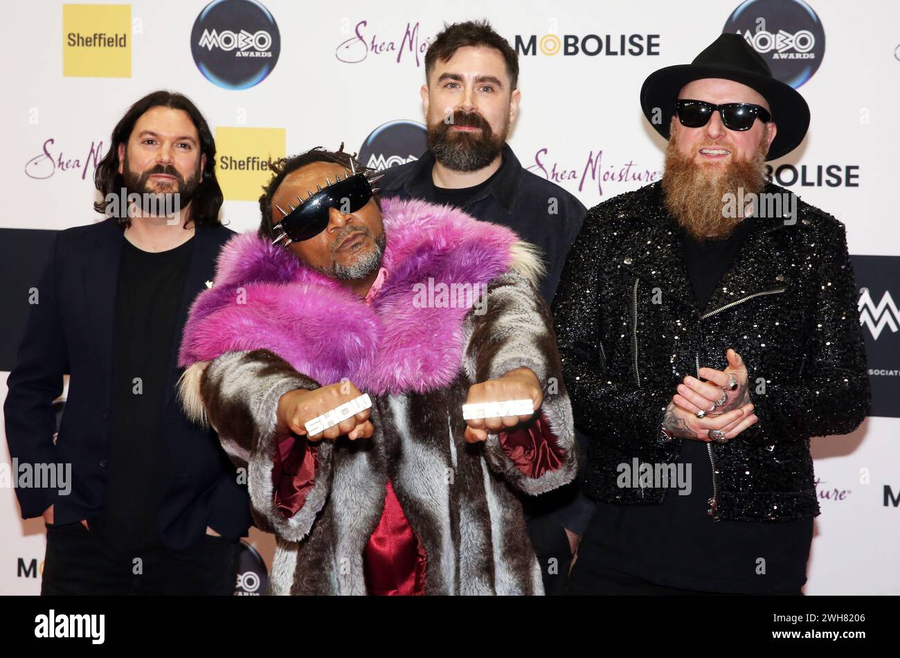 February 8, 2024, Sheffield, South Yorkshire, United Kingdom: Skindred ...