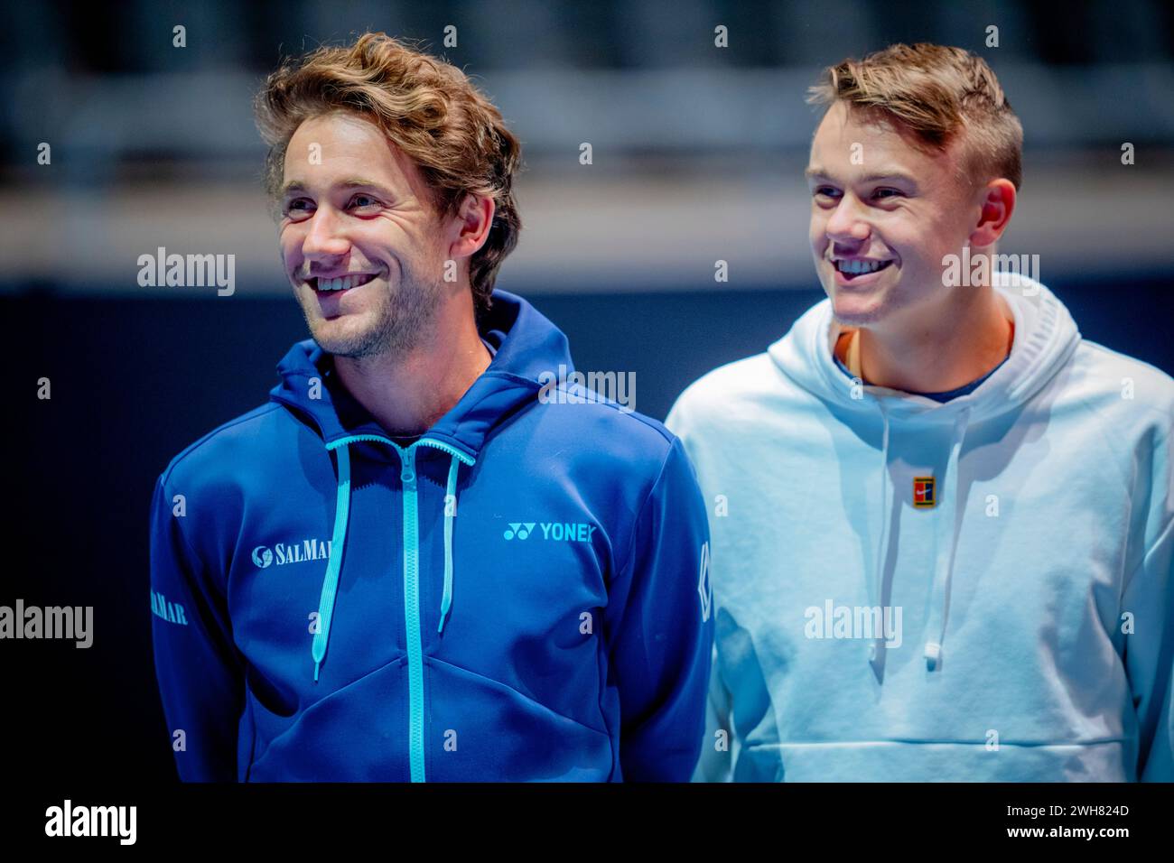 Fornebu 20240208.Tennis players Casper Ruud and Holger Rune at the ... Fornebu 20240208.Tennis players Casper Ruud and Holger Rune at the ...