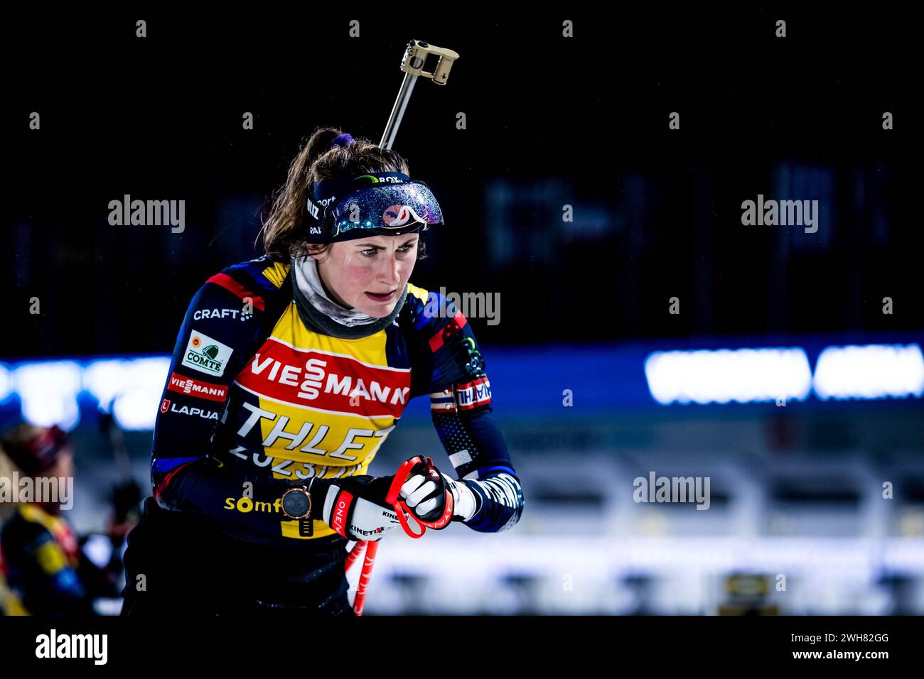 Justine Braisaz-Bouchet of France during a training session in the free ...