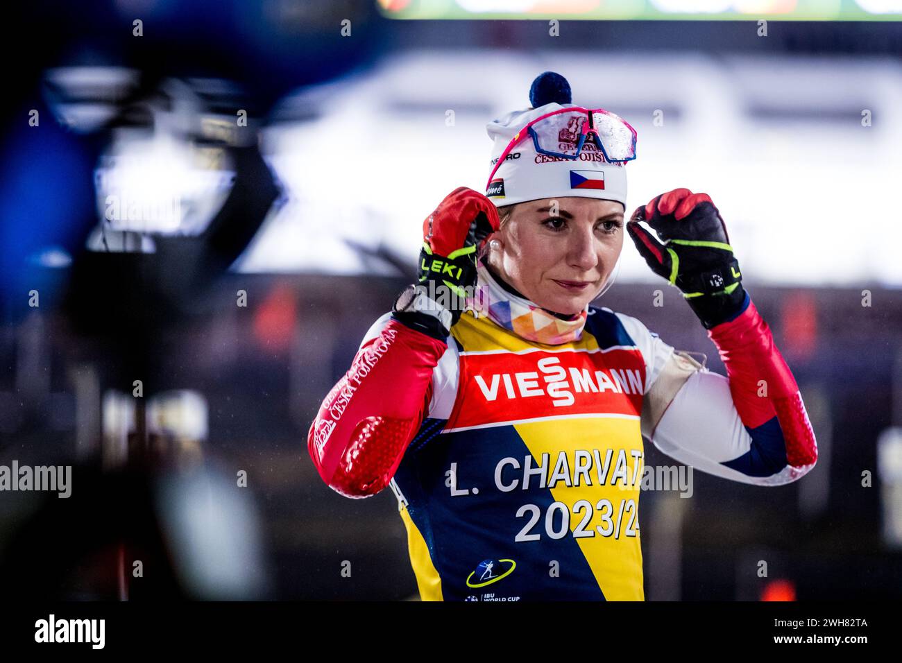 Lucie Charvatova of Czech during a training session in the free day ...