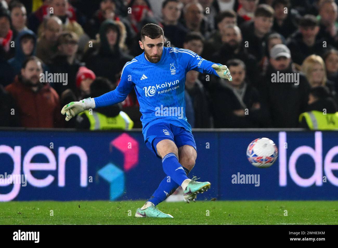 Matt Turner of Nottingham Forest during the FA Cup Fourth Round Replay ...