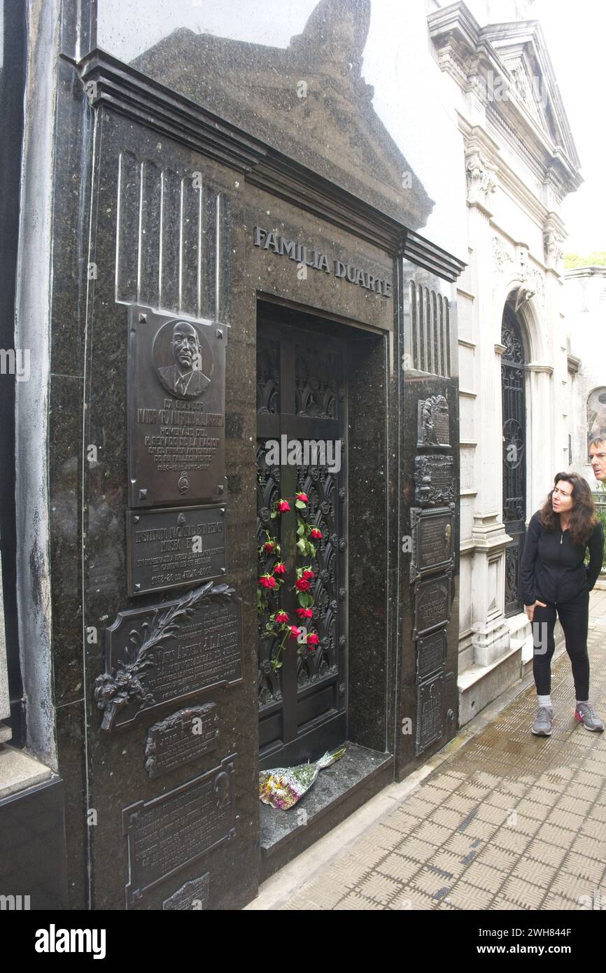 Mausoleum eva peron recoleta cemetery hi-res stock photography and ...