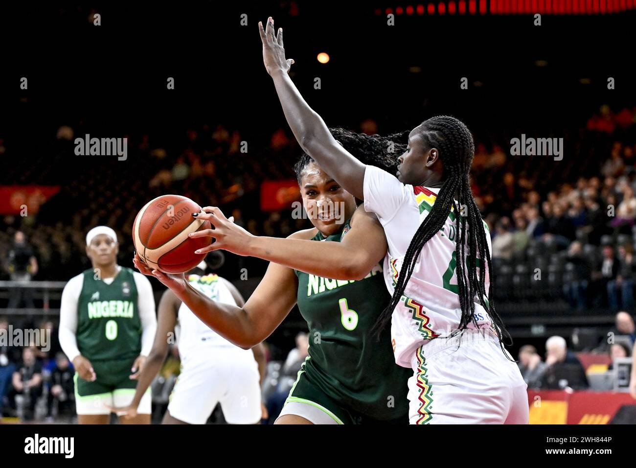 Antwerp, Belgium. 08th Feb, 2024. Nigerian Lauren Ebo and Senegalese ...