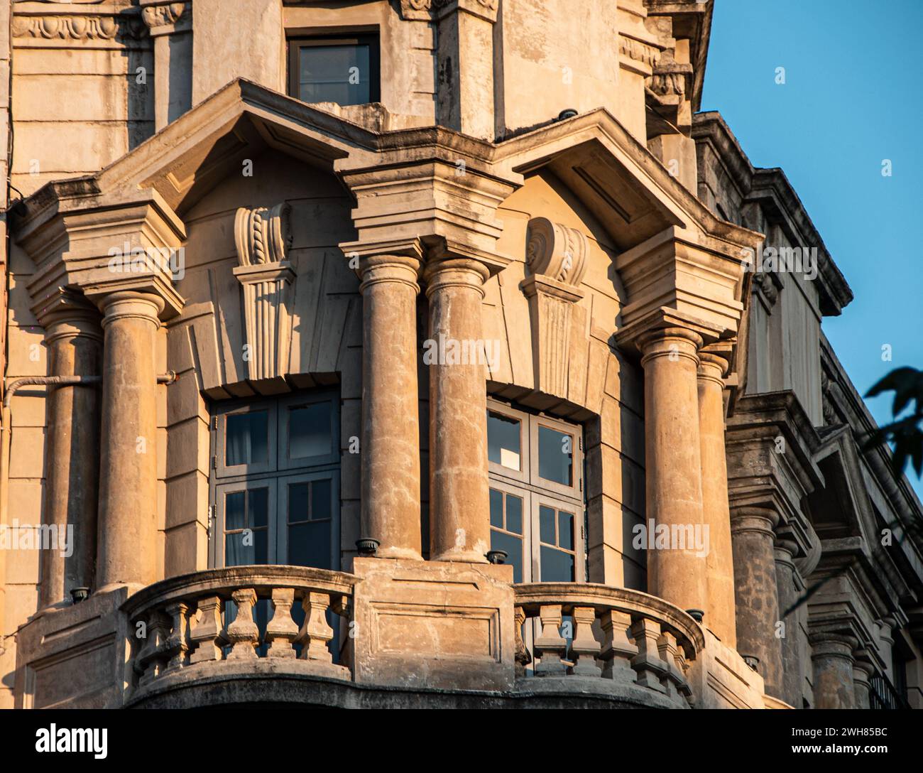 The century old historical buildings in Wuhan are illuminated by the ...