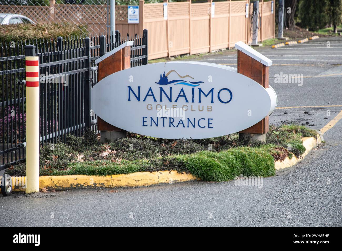 Golf course sign signs signage hi-res stock photography and images - Alamy