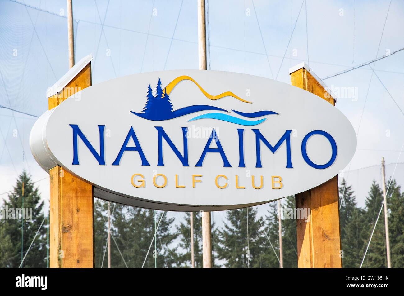 Golf course sign signs signage hi-res stock photography and images - Alamy