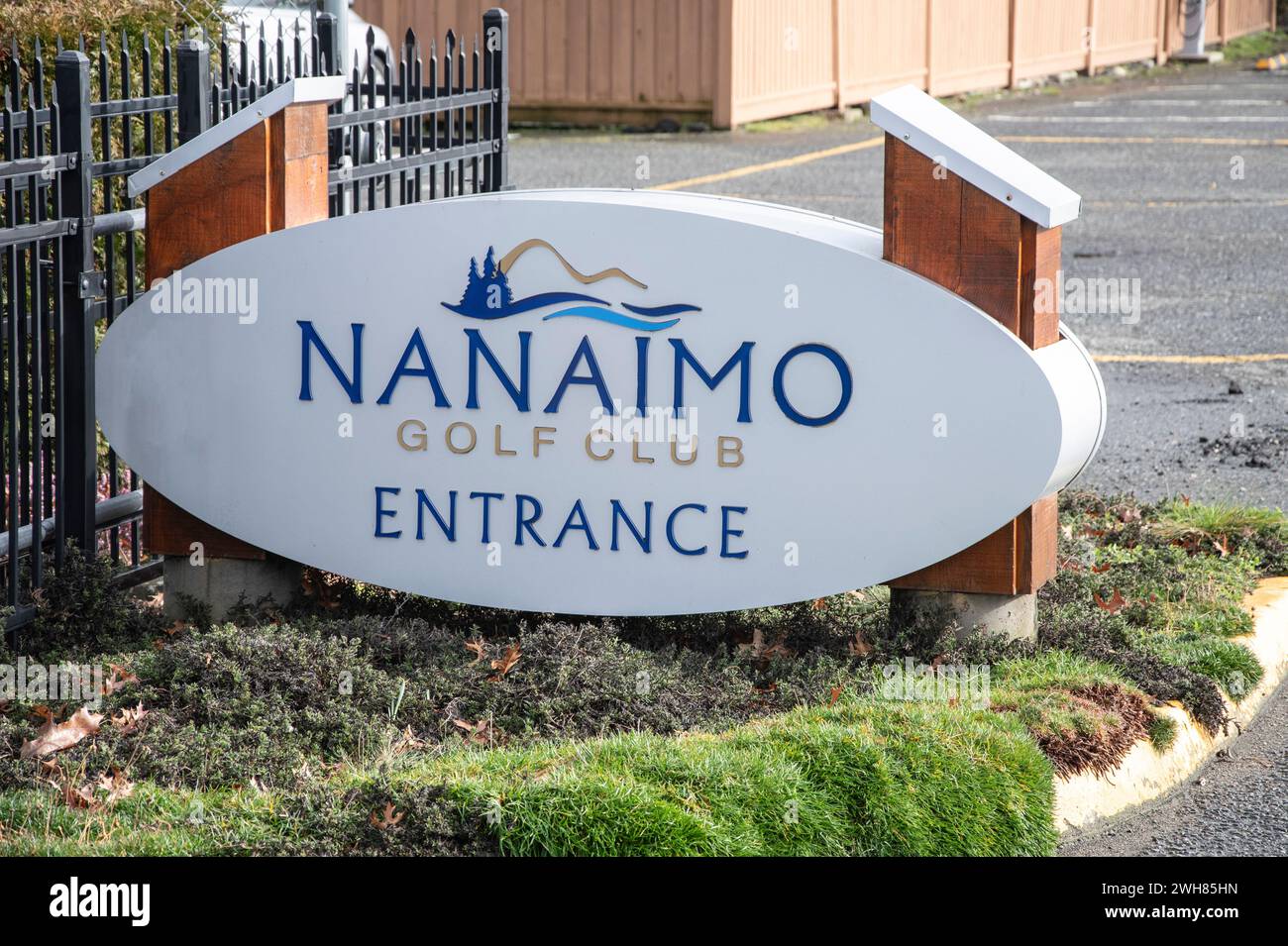 Golf course sign signs signage hi-res stock photography and images - Alamy