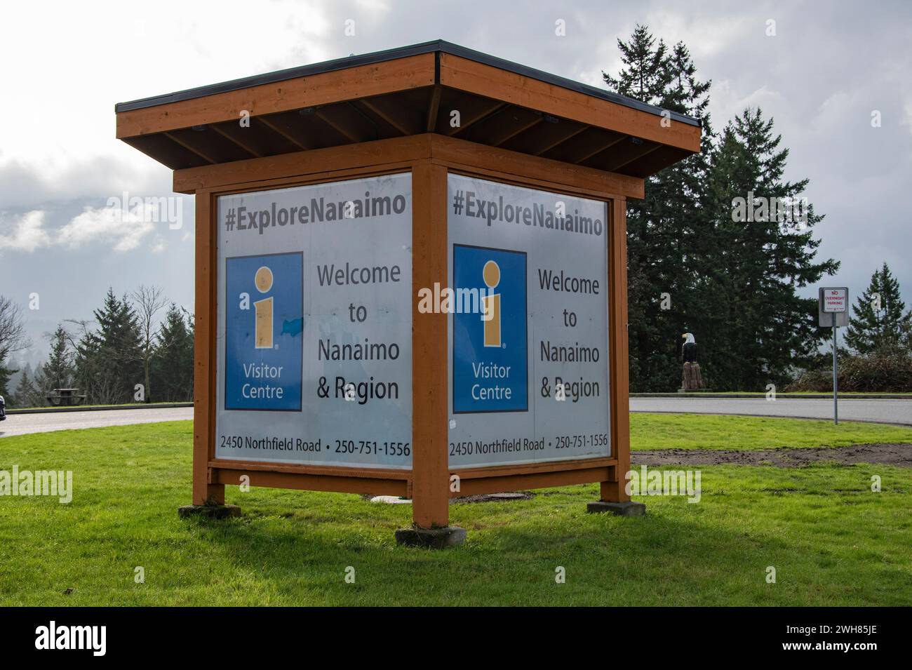 Explore Nanaimo sign at East Wellington Park in Nanaimo, British ...