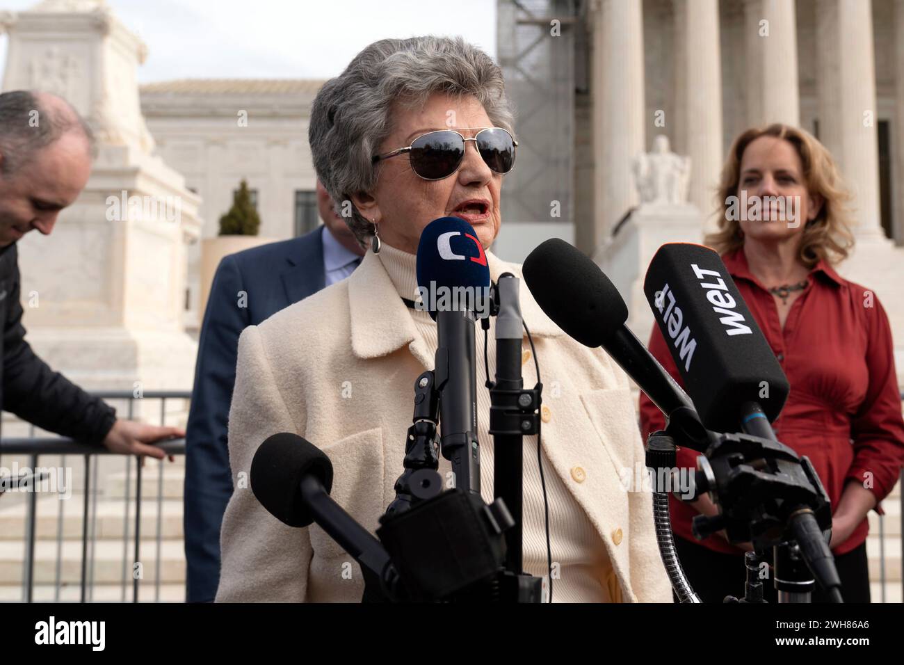 Colorado lead plaintiff Norma Anderson speaks outside of the U.S ...