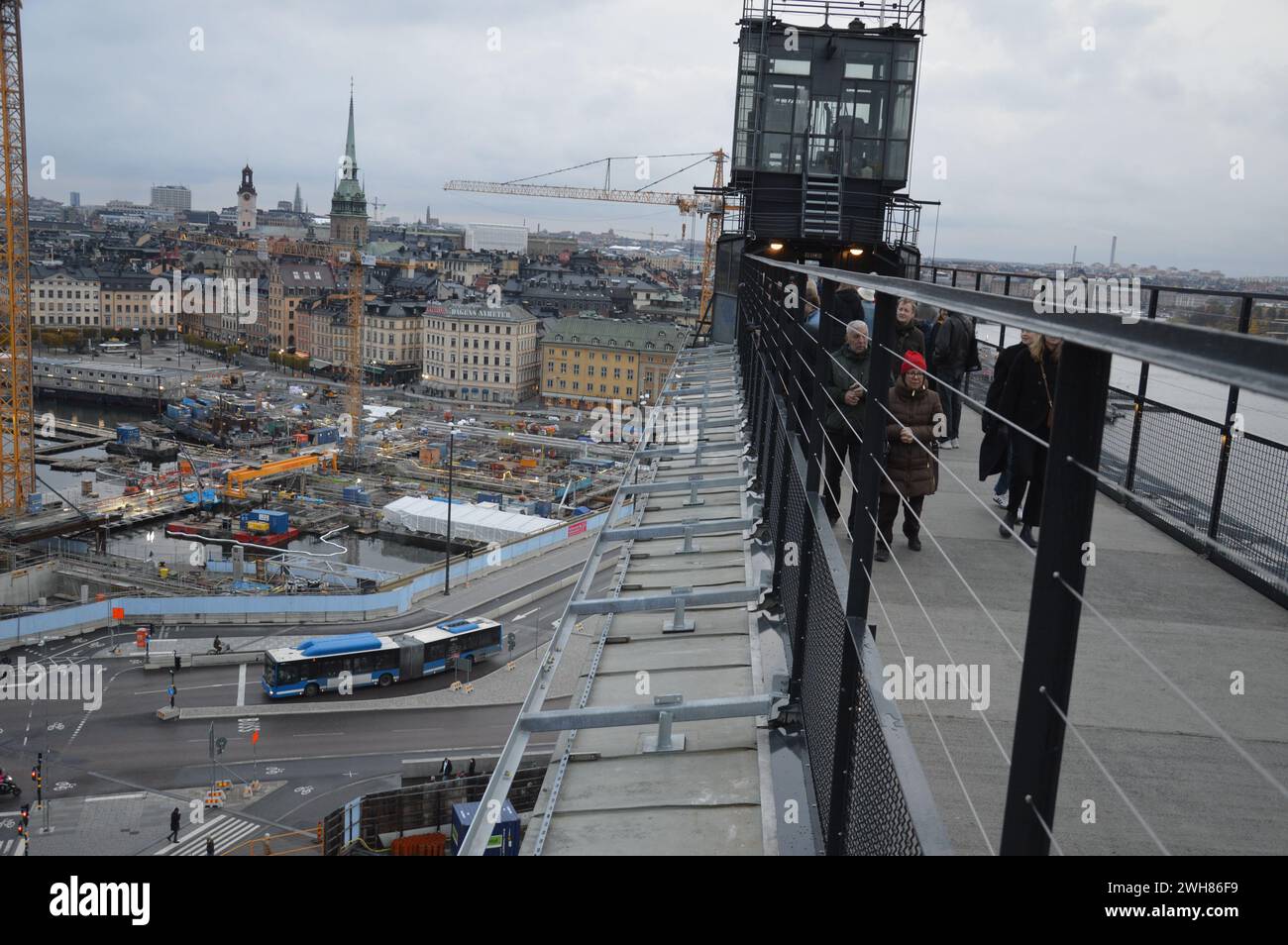 Stockholm, Sweden - November 5, 2023 - Katarinahissen (Katarina ...