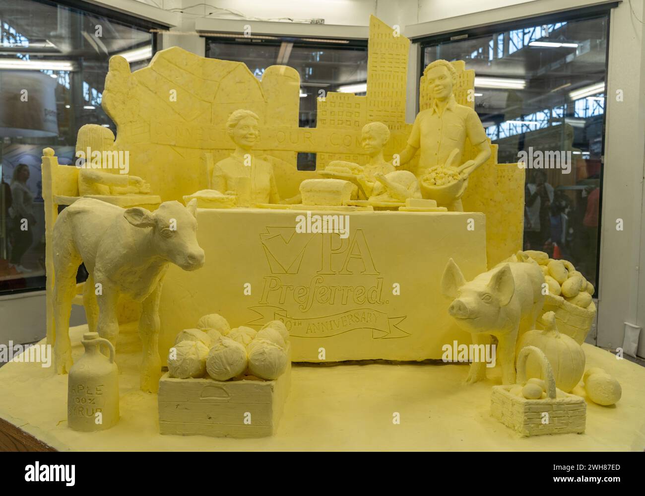 Harrisburg Pennsylvania – January 13, 2024: A handcrafted sculpture ...