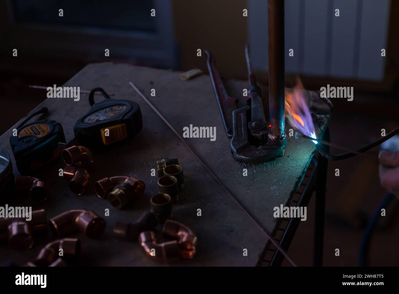 Heating gas burner hi-res stock photography and images - Alamy